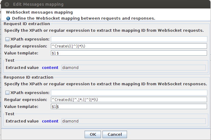 Map WebSocket messages