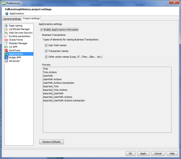 Enable the NeoLoad Module for AppDynamics