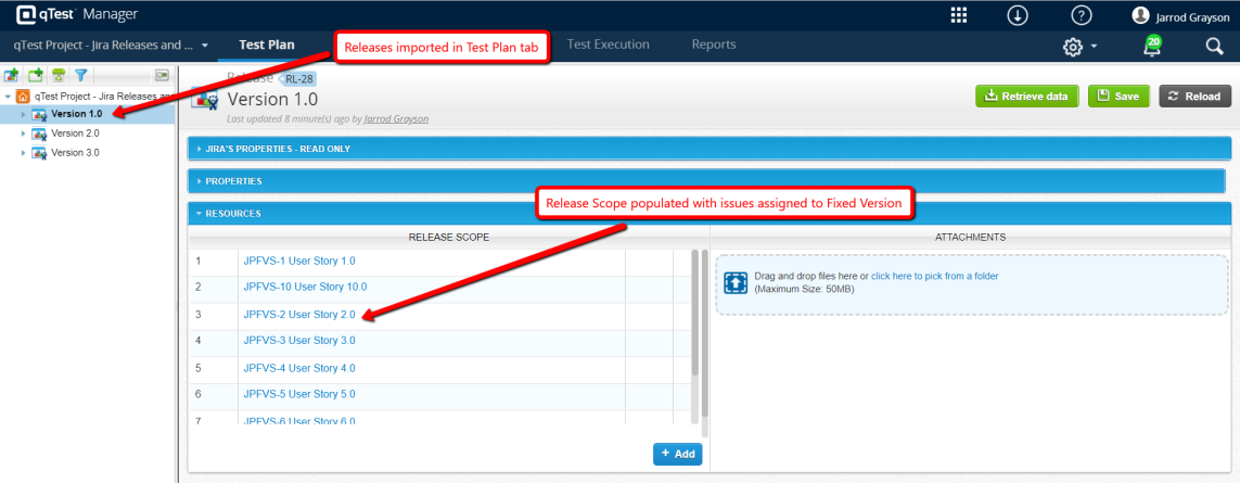 Structuring qTest Projects Integrated with Jira