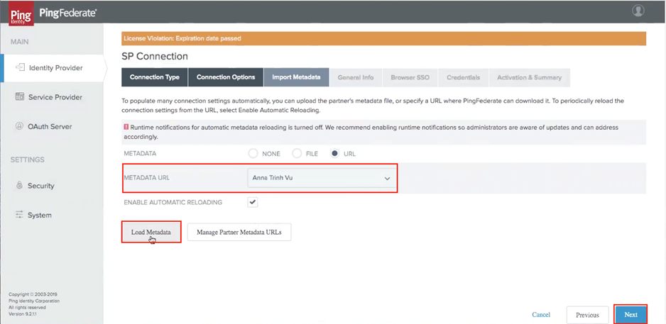 Single Sign-On (SSO) Integration with Ping Federate