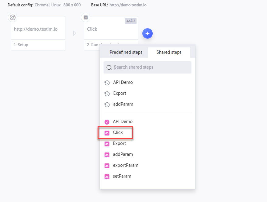 Step Properties Panel Parameters