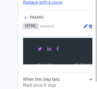 Step Properties Panel Parameters