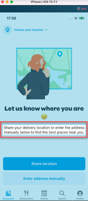Validate element text