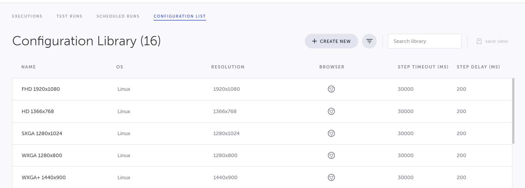 Configuration Library - Web