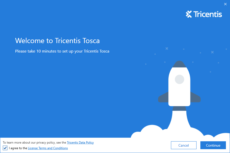 Install Tricentis Tosca via setup dialog